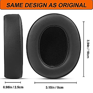 Gvoears Replacement Ear Pads for Skullcandy Crusher Wireless, Crusher ANC/EVO, Hesh ANC/EVO, Hesh 3 Wireless Headphones, Earpads Also Fit for Skullcandy Venue Wireless ANC Headphone, Durable Leather