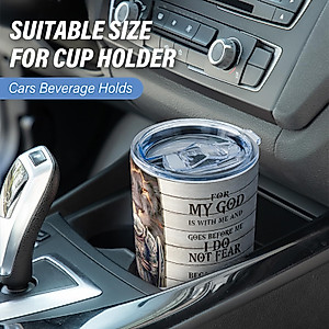 Equoza Christian Gift for Women,I Am The Son of a King, Christian Jesus Coffee Mugs 20oz Insulated Travel Mug Stainless Steel Cups with Lid,Religious Gifts for Christmas（Pack of 1）