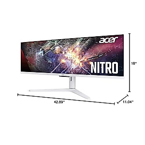 Acer Nitro XV431C Pwmiiphx 43.8" DFHD (3840 x 1080) UltraWide Gaming Monitor | AMD FreeSync Premium | 120Hz | 1ms VRB | HDR400 | 93% DCI-P3 | 1 x Display, 1 x HDMI 2.0 Port and 1 x HDMI 1.4