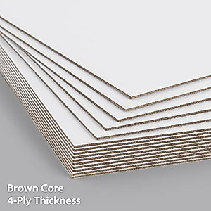 Golden State Art, 11x14 Picture Mat Matte Backerboards for Framing. Pack Contains 50 Backing Boards (White, 50 Pack)