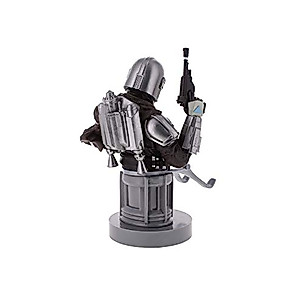 Exquisite Gaming: Star Wars: The Mandalarian - Original Mobile Phone & Gaming Controller Holder, Device Stand, Cable Guys, Licensed Figure