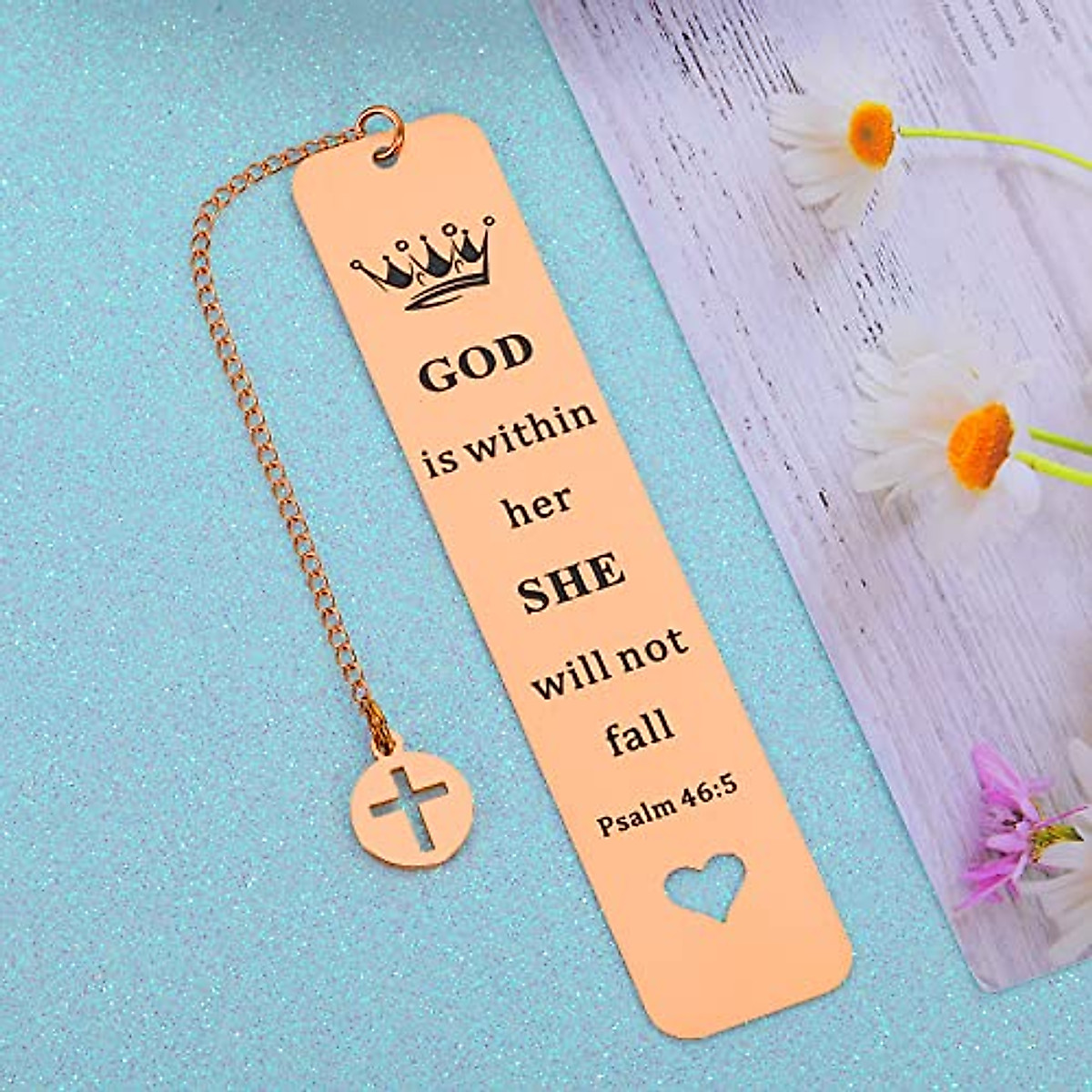 Inspirational Religious Gift for Women Daughter Bridal Shower Gift for Teens Baptism Gifts for Girl Easter Gifts for Toddlers Christian Gifts for Wife Mom First Communion Bookmark Gift for Goddaughter
