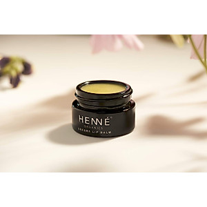 Henné Organics Luxury Lip Balm - Natural and Organic Moisturizer - 0.35 Ounce Jar