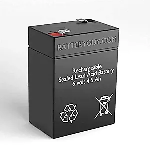 BatteryGuy 506 DXN Monitor Replacement 6V 4.5Ah SLA Battery Brand Equivalent (Rechargeable) - Qty of 1