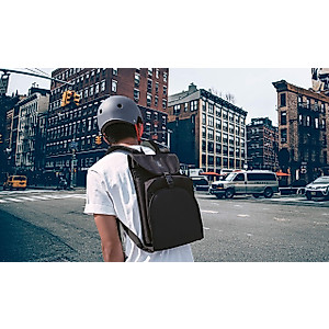 RolliePack Slim Carry Foldable Electric Skateboard Backpack Bag for Boosted Boards Mini S & X, V2, V2 Dual Plus, Plus, Stealth, Exway Flex, Evolve, Normal Skateboards, and Longboards