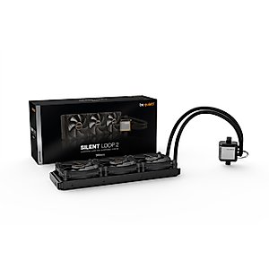 be quiet! Silent Loop 2 360mm CPU Liquid Cooler for Heavily Overclocked Systems, 2X Silent Wings 3 PWM high-Speed Fans, dampened and Adjustable Pump, 6-Pole Motor, 3-Chamber Pump, ARGB LEDs