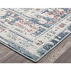 Rugs America Gallagher Collection GL55C Prussian Sundara Transitional Vintage Area Rug 8' x 10'