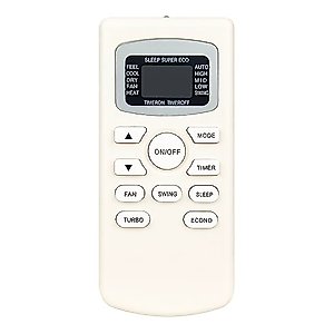 GYKQ-34 Replace AC Remote Control Compatible with Soleus/Black&Decker/TCL Air Conditioner TM-PAC-08E3 BPACT10WT BPACT12WT