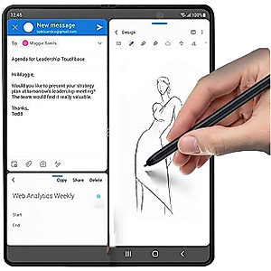 Fold Edition Galaxy Z Fold 3 Pen Z Fold 4 S Pen Replacement + 2 Pen Tips for Samsung Galaxy Z fold 3 S Pen Z Fold 4 Pen Touch Stylus S Pen +Replacement Tips/Nibs + Type-C Convertor