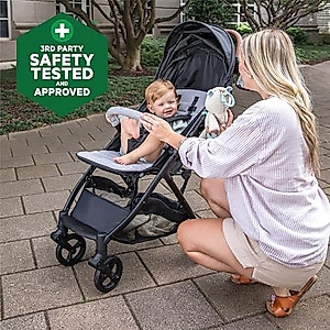 Summer by Ingenuity 3Dquickclose CS+ Compact Fold Stroller, Car-Seat Compatible, Lightweight Stroller with Oversized Canopy, Extra-Large Storage