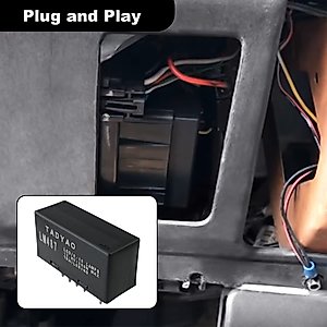 Hazard Warning LED Flasher Relay Turn Signal Relay Module Replace LM487 10383321 Fit for GM GMC Chevrolet, Fix Hyper Flash