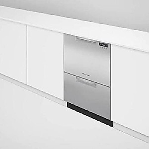 DD24DCTX9N 24"" Energy Star Built-In Tall Double DishDrawer with 14 Place Settings 15 Wash Programs 2 Cutlery Baskets and Child Lock in Stainless Steel