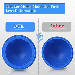 IXI Silicone Ice Cube Molds Whiskey Ice Ball Maker Chocolate Molds, Blue (Pack of 2)