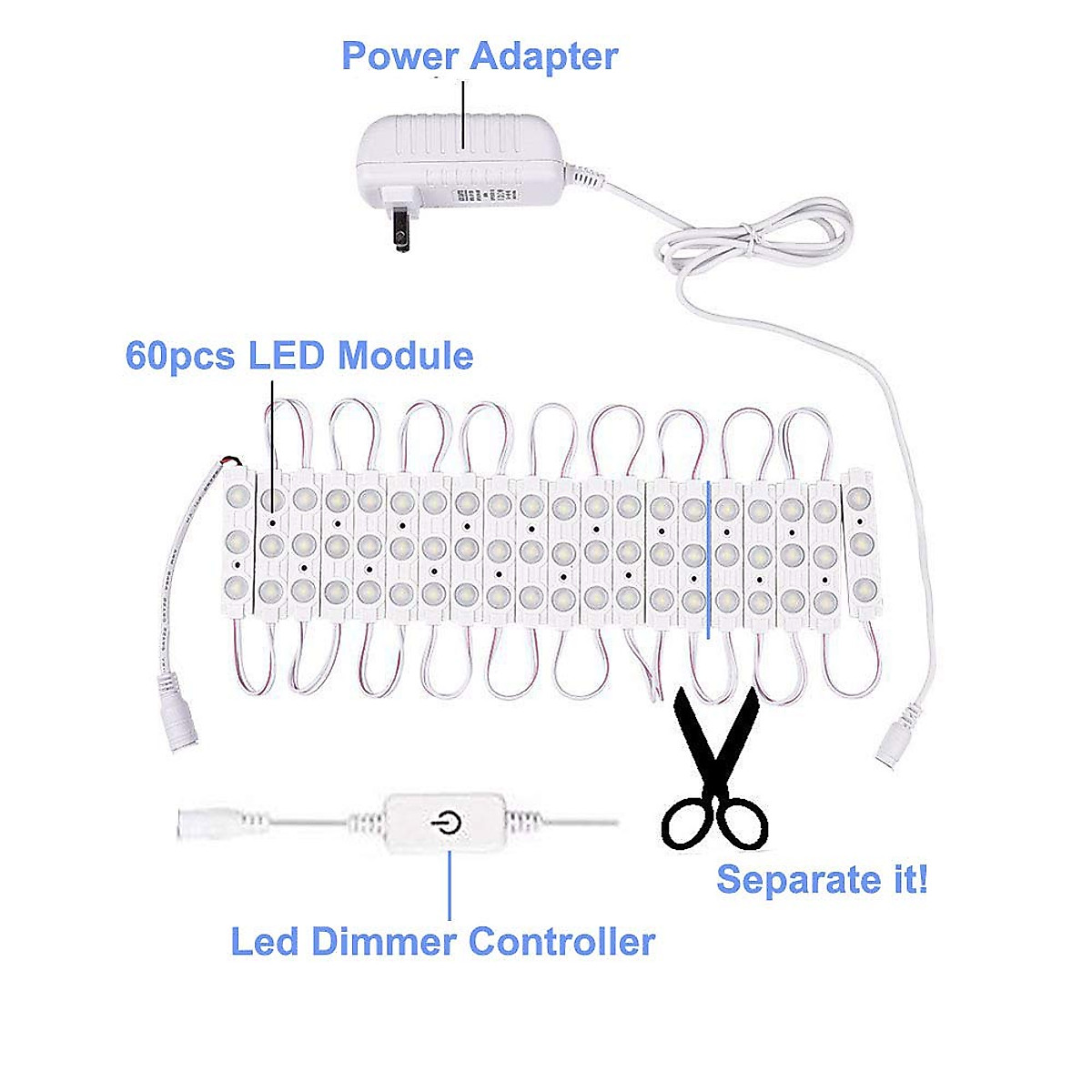 LPHUMEX Led Vanity Mirror Lights, Hollywood Style Vanity Make Up Light, 10ft Ultra Bright White LED, Dimmable Touch Control Lights Strip, for Makeup Vanity Table & Bathroom Mirror, Mirror Not Included