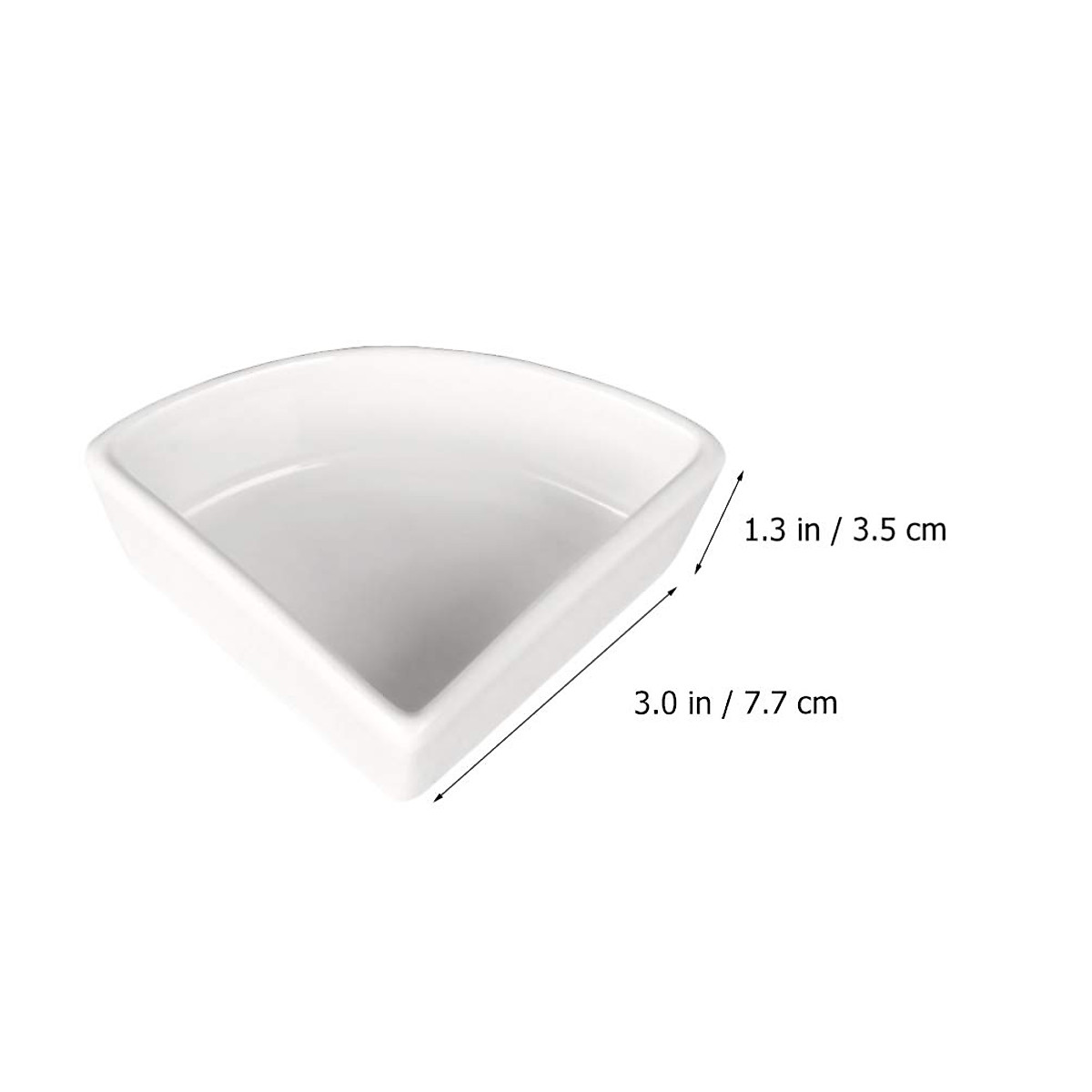 1pc Hamster Feeding Bowl Triangle Hamster Drinking Bowl Food Bowl Hamster Food Feeder Pet Supplies Hamster Bowl Ceramics Bowl Feeding Basin