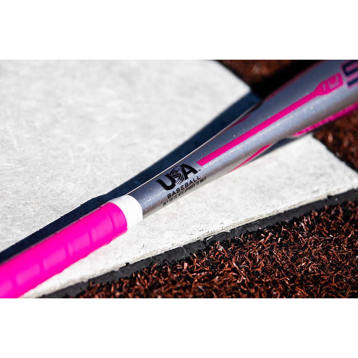 Rawlings | STORM T-Ball Bat | USA Softball & Baseball | -12 Drop | 24" | Silver/Pink
