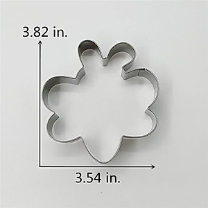 LILIAO Animal Bee Cookie Cutter, 3.8", Stainless Steel
