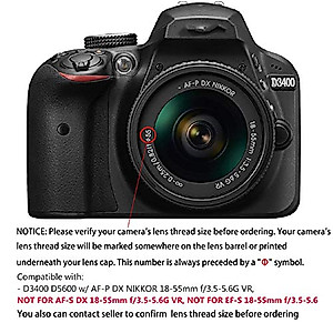 55mm Lens Hood Set Compatible with Nikon D3400 D3500 D5500 D5600 D7500 DSLR Camera with AF-P DX 18-55mm f/3.5-5.6G VR Lens, Collapsible Rubber Hood + Reversible Tulip Flower Hood + Lens Cap