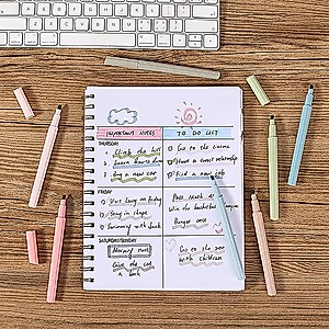 Mr. Pen- Aesthetic Highlighters, 8 Pack, Chisel Tip, Highlighters Assorted Colors, Bible Highlighters and Pens No Bleed, Cute Highlighters, No Bleed Highlighters for Bible Pages No Bleed