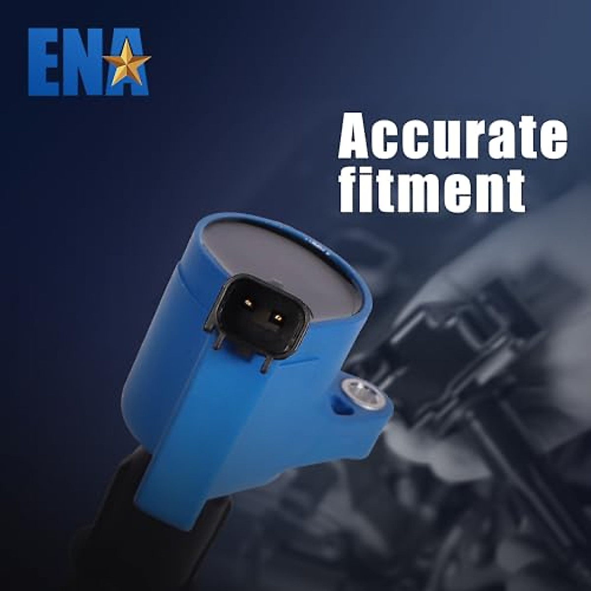 ENA Set of 8 Blue Ignition Coil Pack Compatible with Ford Lincoln Mercury F150 F250 E150 E350 Navigator Town Car Expedition Mustang GT Grand Marquis 4.6L 5.4L 6.8L for DG508 DG457 DG472 DG491 FD503