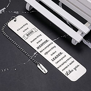 Boss Day Gifts, Boss Gifts for Women Men, Employee Appreciation Gifts for Bosses Day Gifts, Thank You Gifts Bookmark for Boss Mentor Leader Goodbye Leaving Away Retirement Christmas Gifts for Boss