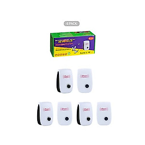 WTHSY Ultrasonic pest Repeller 6 Pack, Ultrasonic Mosquito Repellent, Repels Mosquitoes,mice,Flies,Cockroaches, 6pack, Plug and Play,Multifunctional pest Repeller