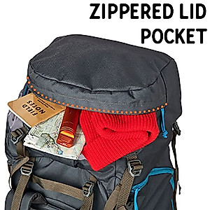 Kelty Asher Day Hiking Pack, 18-85 Liter Capacity, Hiking, Backpacking, Travel Pack, Internal Frame 2023 Model (55L Beluga)