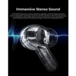 havit Wireless Earbuds Noise Cancelling, Bluetooth 5.4 Headphones with 4 ENC Noise Cancelling Mic, 40H Playtime, in-Ear Bluetooth Ear Buds 7 Preset EQs via App LED Display