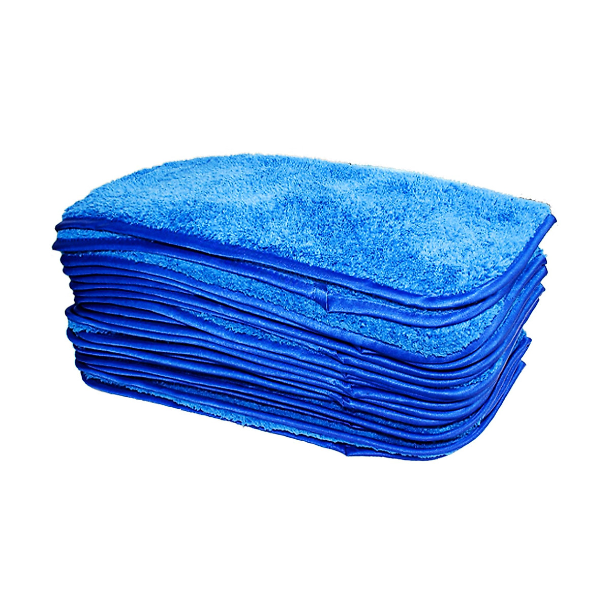 Eurow Double Density Microfiber Soft Fluffy Absorbent Shag Towels Scratchless Cleaning Drying Detailing 700GSM 12 X 16 Inches 10 Pack