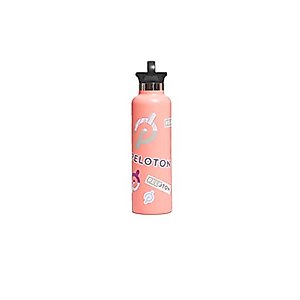 Peloton 25oz Stainless Steel Sticker Bottle, Orange