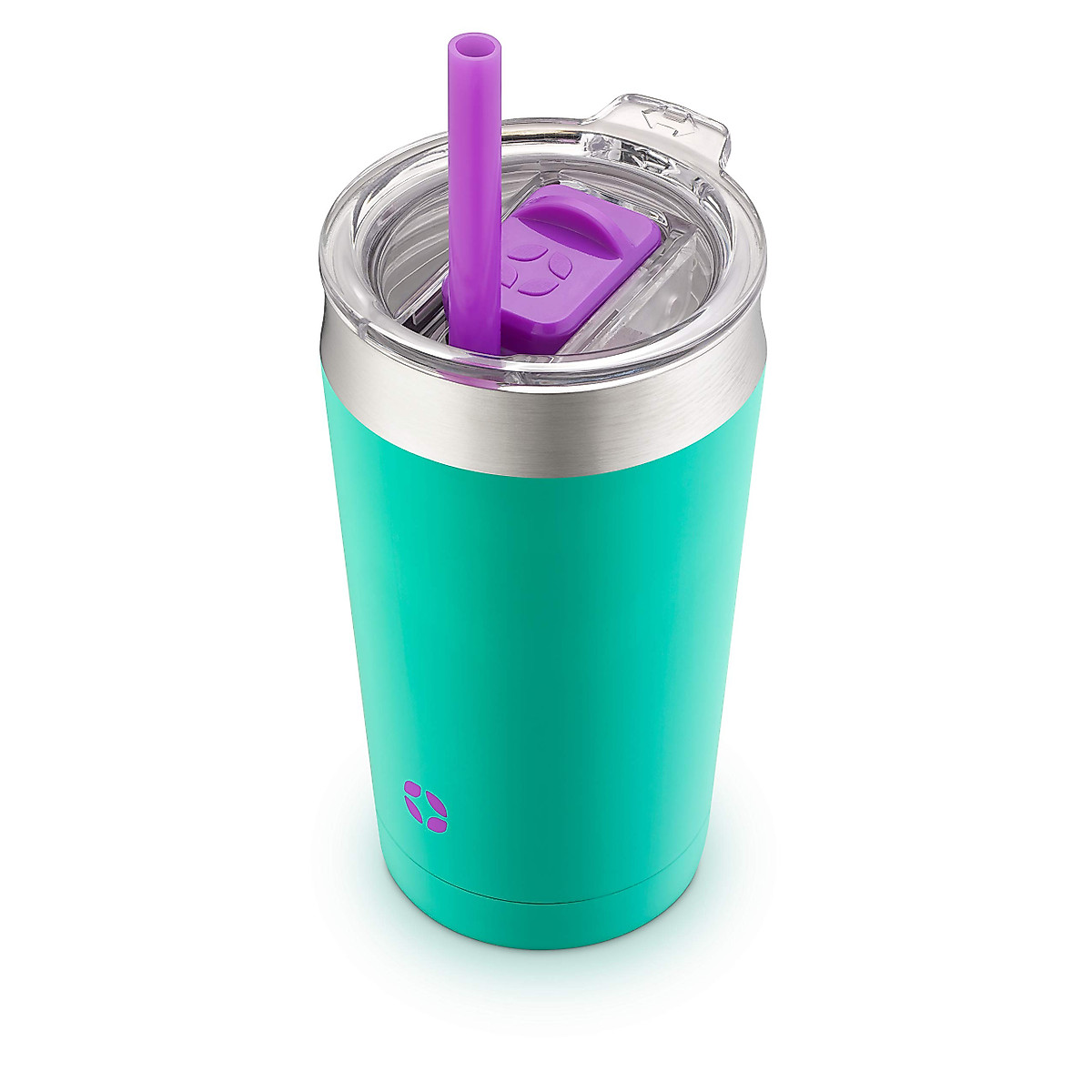 Ello Rise Vacuum Insulated Stainless Steel Tumbler with Optional Straw, 12 oz, Mint