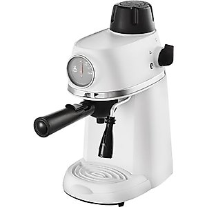 VEVOR Espresso Machine, 3.5 Bar Espresso Maker with Milk Frother Steam Wand, 4-Cup Professional Coffee/Espresso Machine with Temp Gauge for Latte Cappuccino, NTC Control System