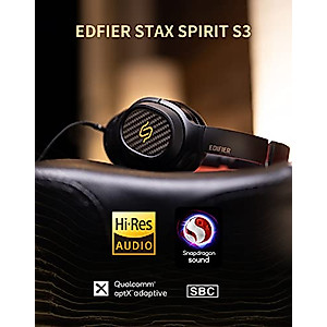 Edifier STAX Spirit S3 Wireless Planar Magnetic Headphone, Bluetooth Hi-Fi Headphone with Hi-Res & Snapdragon Sound with Mic for Audiophiles, Home, Studio