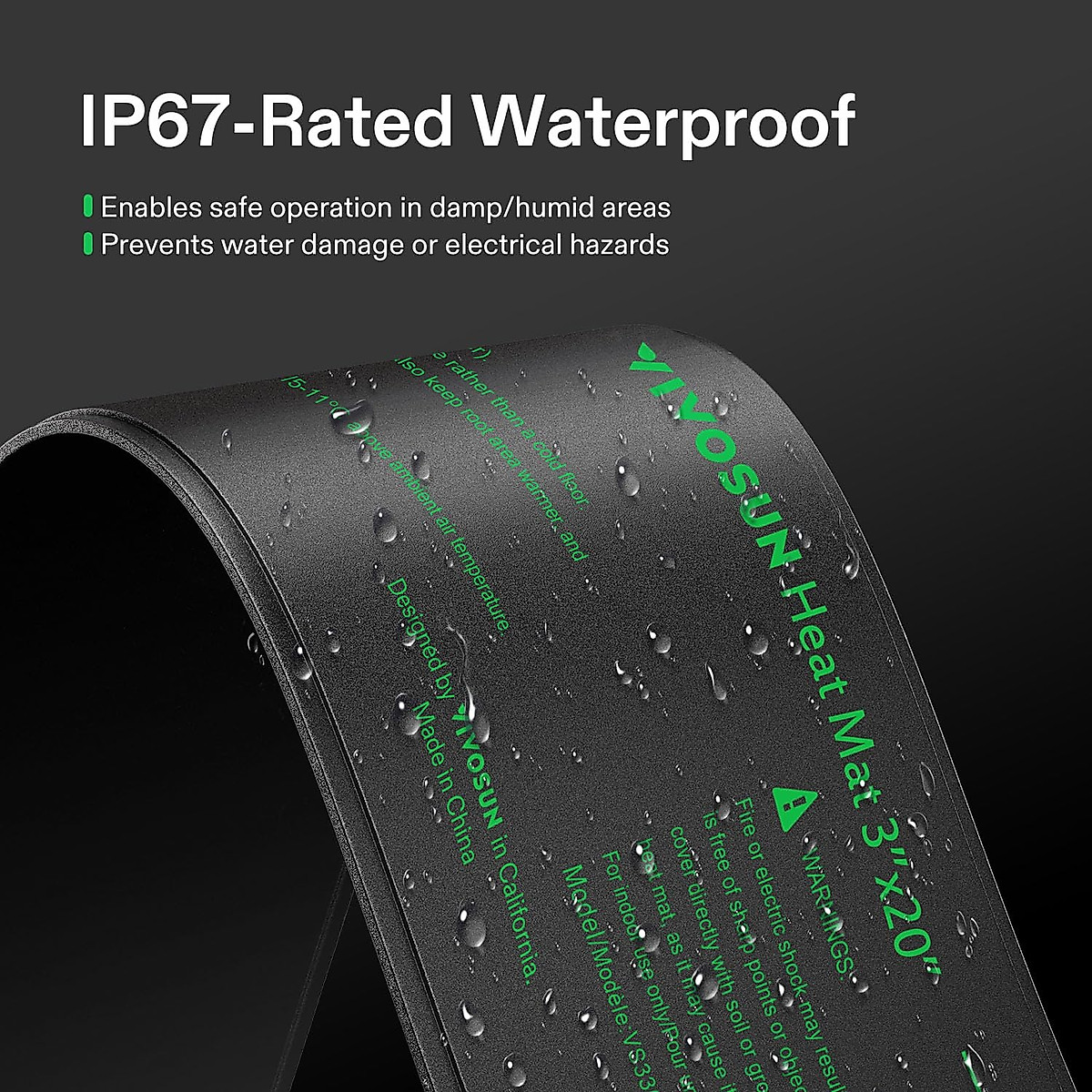 VIVOSUN 3" x 20" Seedling Heat Mat and Digital Thermostat Combo Set, UL & MET-Certified Heating Pad for Hydroponic, Kombucha Tea, Brewing, Fermentation & Plant Germination