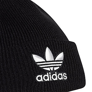 adidas Originals Trefoil Beanie, Black/White 2, One Size
