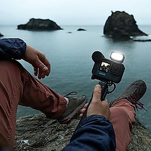 GoPro HERO12 Black Creator Edition - Includes HERO12 Black , Volta (Battery Grip, Tripod, Remote), Media Mod, Light Mod, Enduro Battery, and Carrying Case