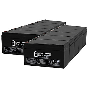 Mighty Max Battery ML3-12 12V 3.4ah UPS Replacement Battery for APC BACK-UPS ES BE350G - 10 Pack