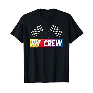 Pit Crew T Shirt for Hosting Race Car Parties Parents Pit