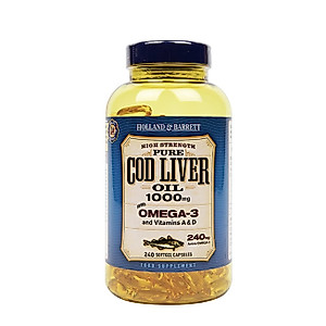Holland & Barrett Cod Liver Oil 240 Capsules 1000mg