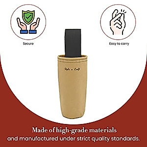 Style n Craft Spray Paint Can Holder, Heavy-Duty 600D Polyester Spray Paint Can Holder, Khaki and Black (76022)