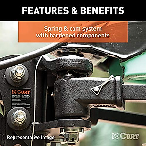 CURT 17499 TruTrack 4P Weight Distribution Hitch with 4x Sway Control, Up to 8K, 2-Inch Shank