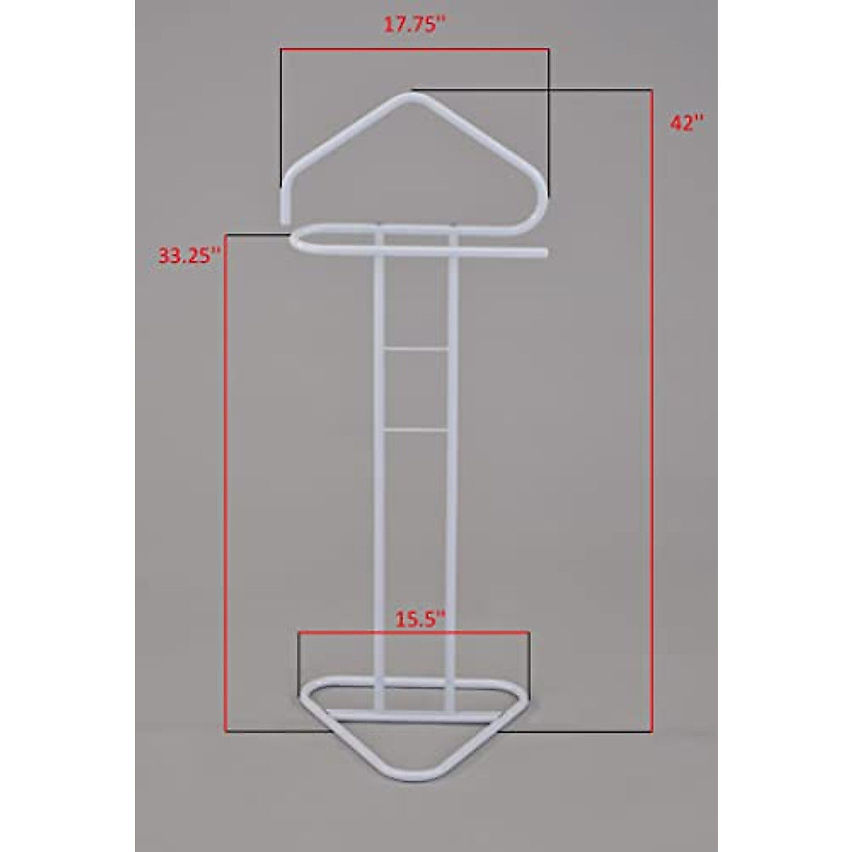 Kings Brand Furniture - Kalblins Metal Wardrobe Suit Valet Stand Organizer, White