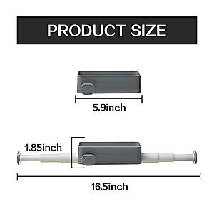 Hanger Organizer, Wall Mount Clothes Rack Organizer for Washing Machine, Hanger Stacker for Closet Laundry Room, Smart Way to Save Closet Space, Organizer Anti-Slip Grey