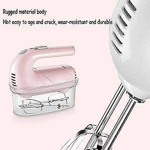 Lihuzmd Handheld Electric Mixer,Electric Whisk Household Electric Small Whipped Egg and Cream Mixer for Food Beater, Egg, Cakes, Batters,Pink