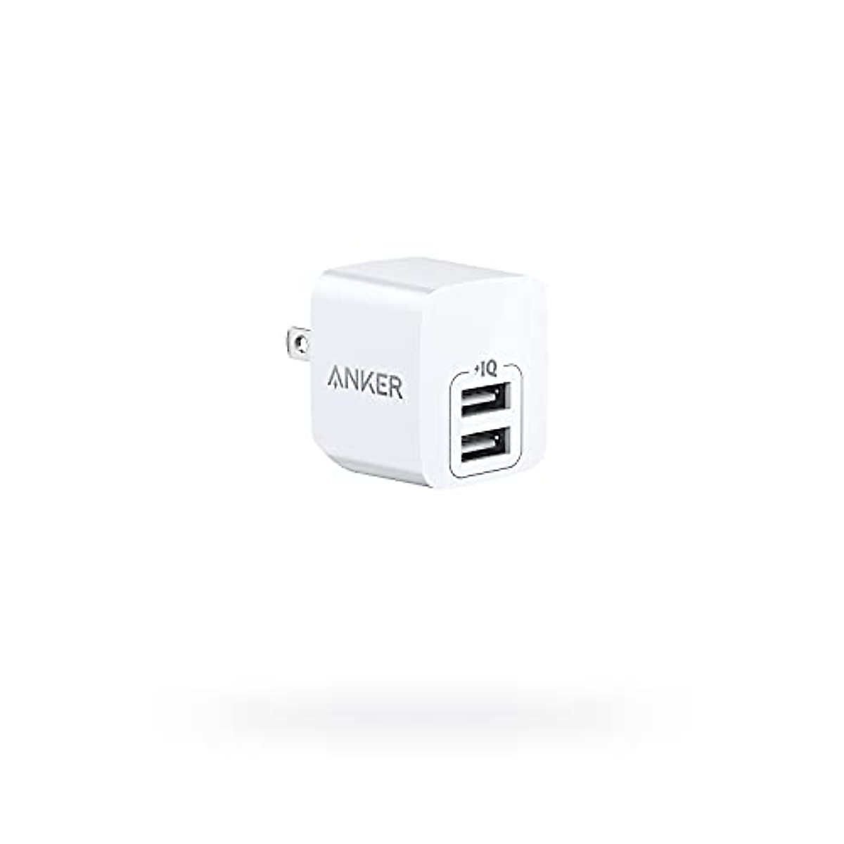 Anker PowerPort Mini Dual Port Phone Charger, Super Compact USB Wall Charger 2.4A Output & Foldable Plug for iPhone 11/11 Pro/Max/8/7/X, iPad Pro/Air 2/Mini 4, Samsung and More