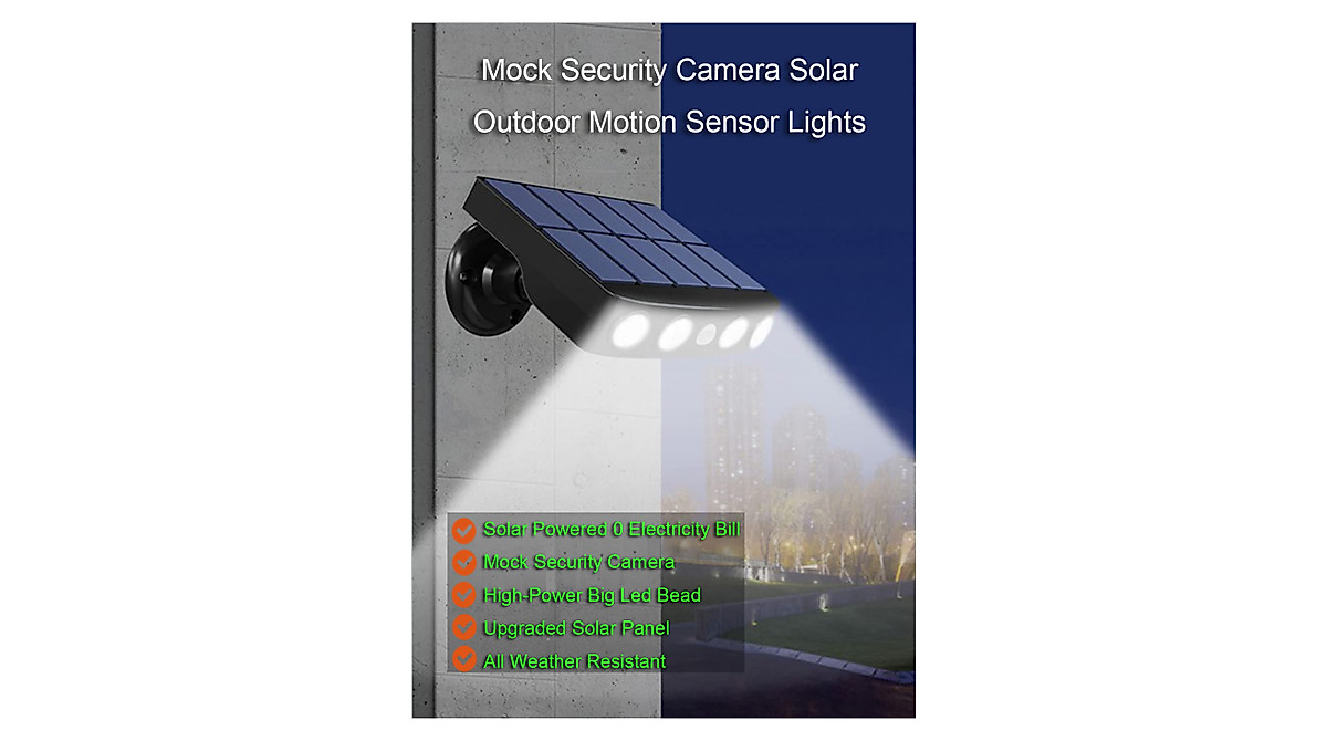 Sam Fuk Solar Outdoor Security Lights - Motion Sensor Duo