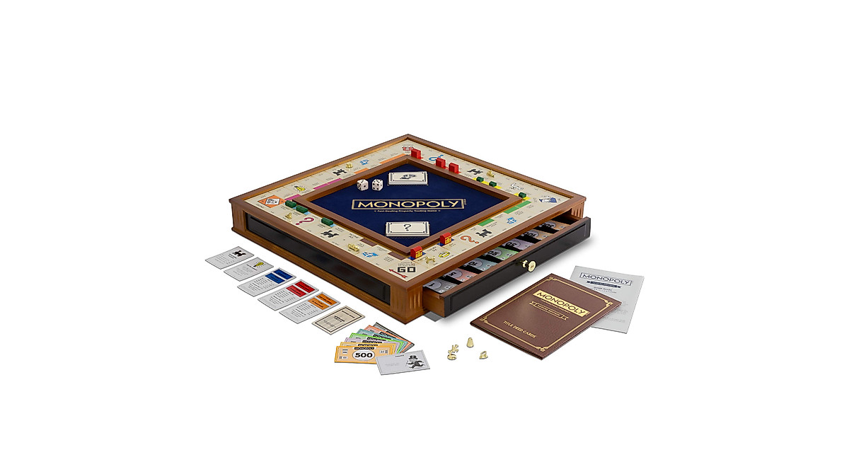 Luxury Edition Monopoly Trophy Game for Up to 6 Players
