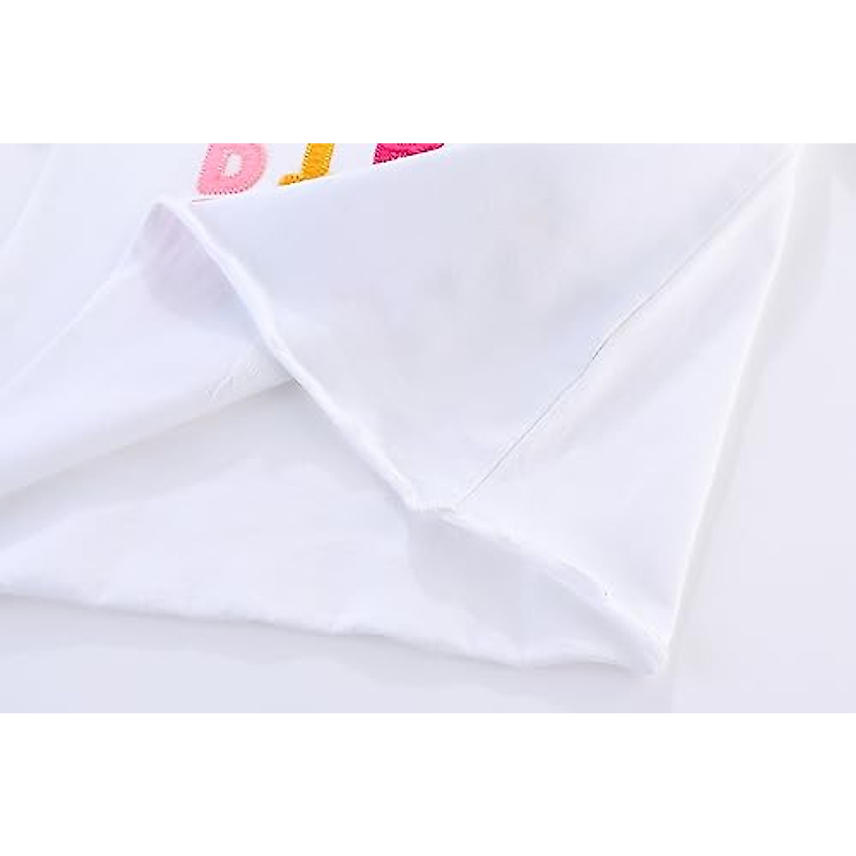 Mud Kingdom Little Girls Birthday Outfits 6 Long Sleeve Shirt and Skirt Set, White, 6(48-51 ins./47-58 lbs.)