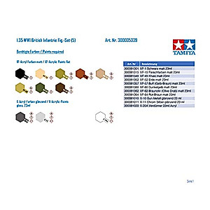 Tamiya Models World War I British Infantry Set for 12 Years & Up