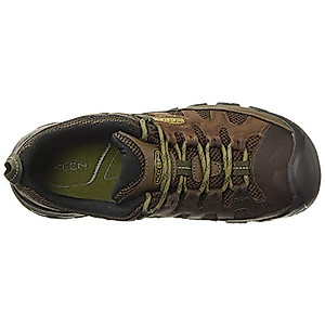 KEEN Men's Targhee Vent Low Height Breathable Hiking Shoes, Cuban/Antique Bronze, 10.5